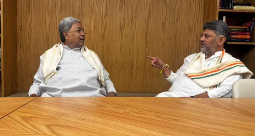 Siddaramaiah-DKS optics begin as Cong meets to decide leadership